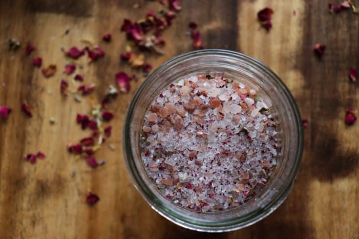 Rose Bath Salts Recipe - Tulips and Twill