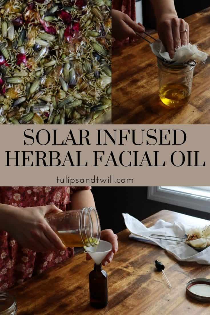 Gamechanging Solar-Infused Herbal Facial Oil - Tulips and Twill