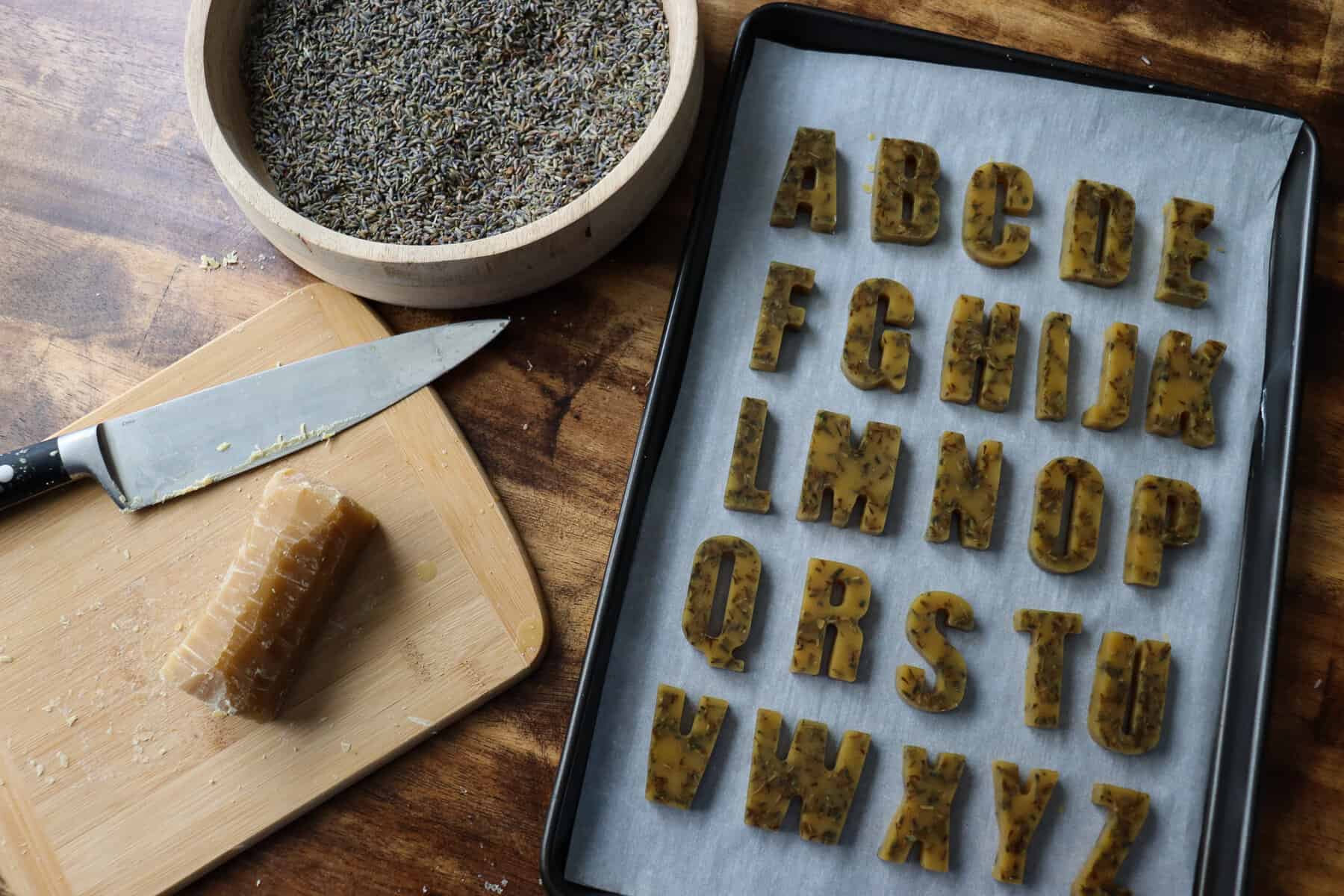 DIY Beeswax Letters - Tulips and Twill
