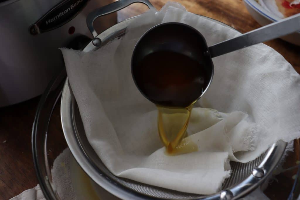 How to Filter Beeswax the Easy Way - Tulips and Twill