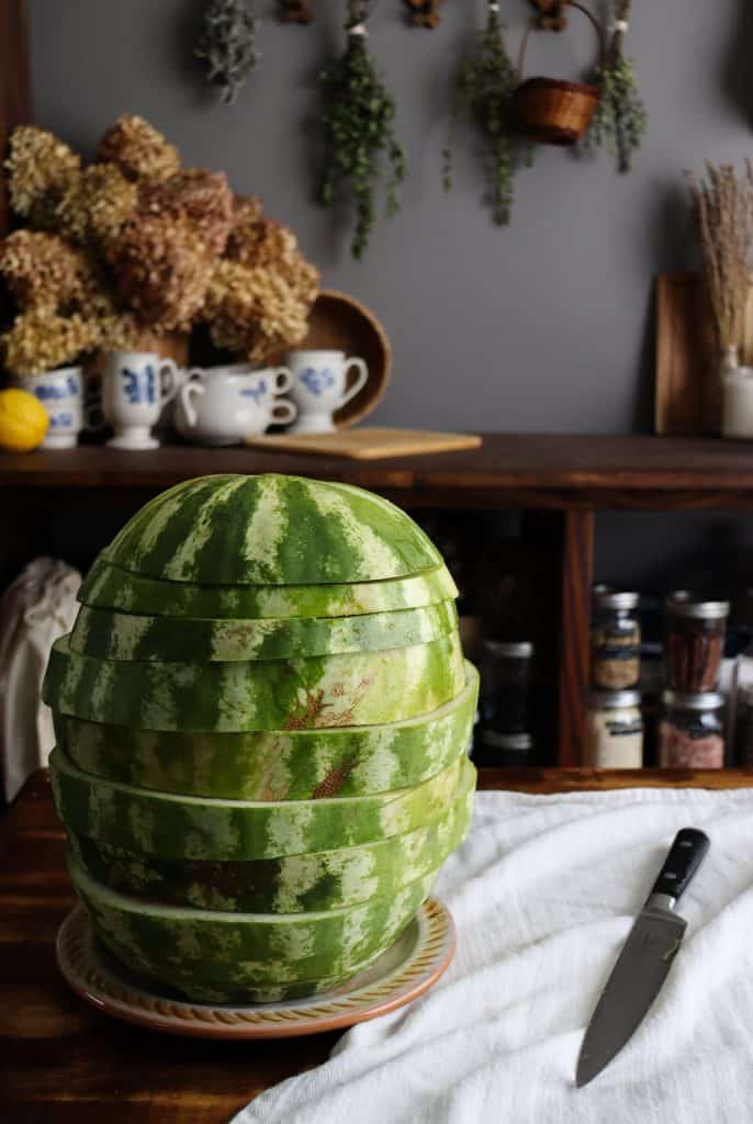 Pickled Watermelon Recipe - Tulips and Twill