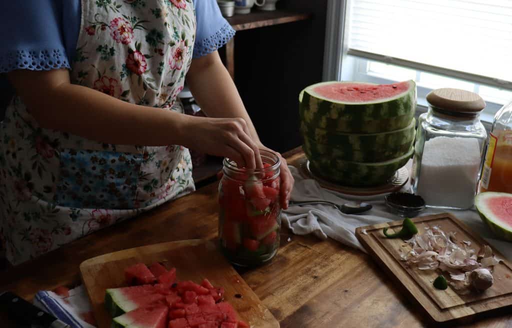 Pickled Watermelon Recipe - Tulips and Twill