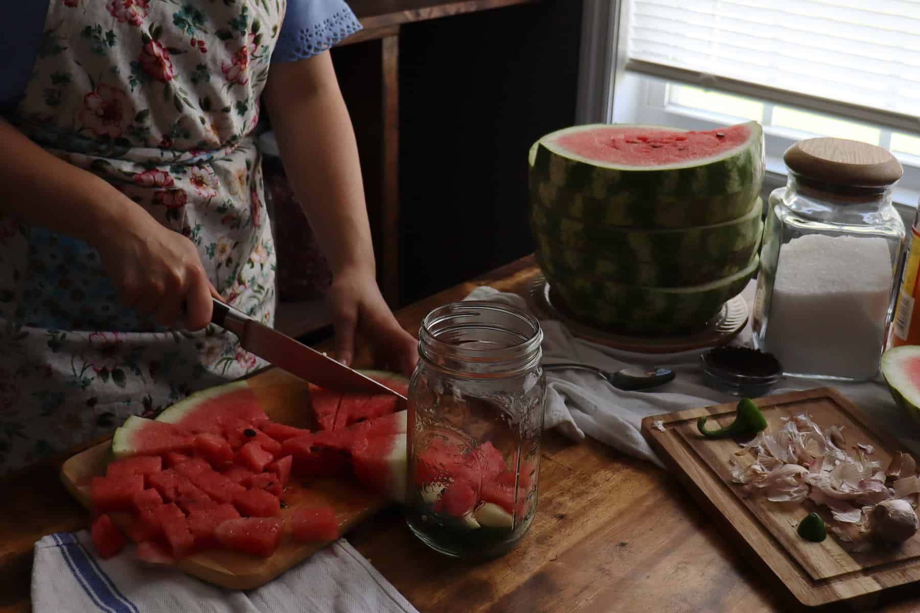 Pickled Watermelon Recipe - Tulips and Twill