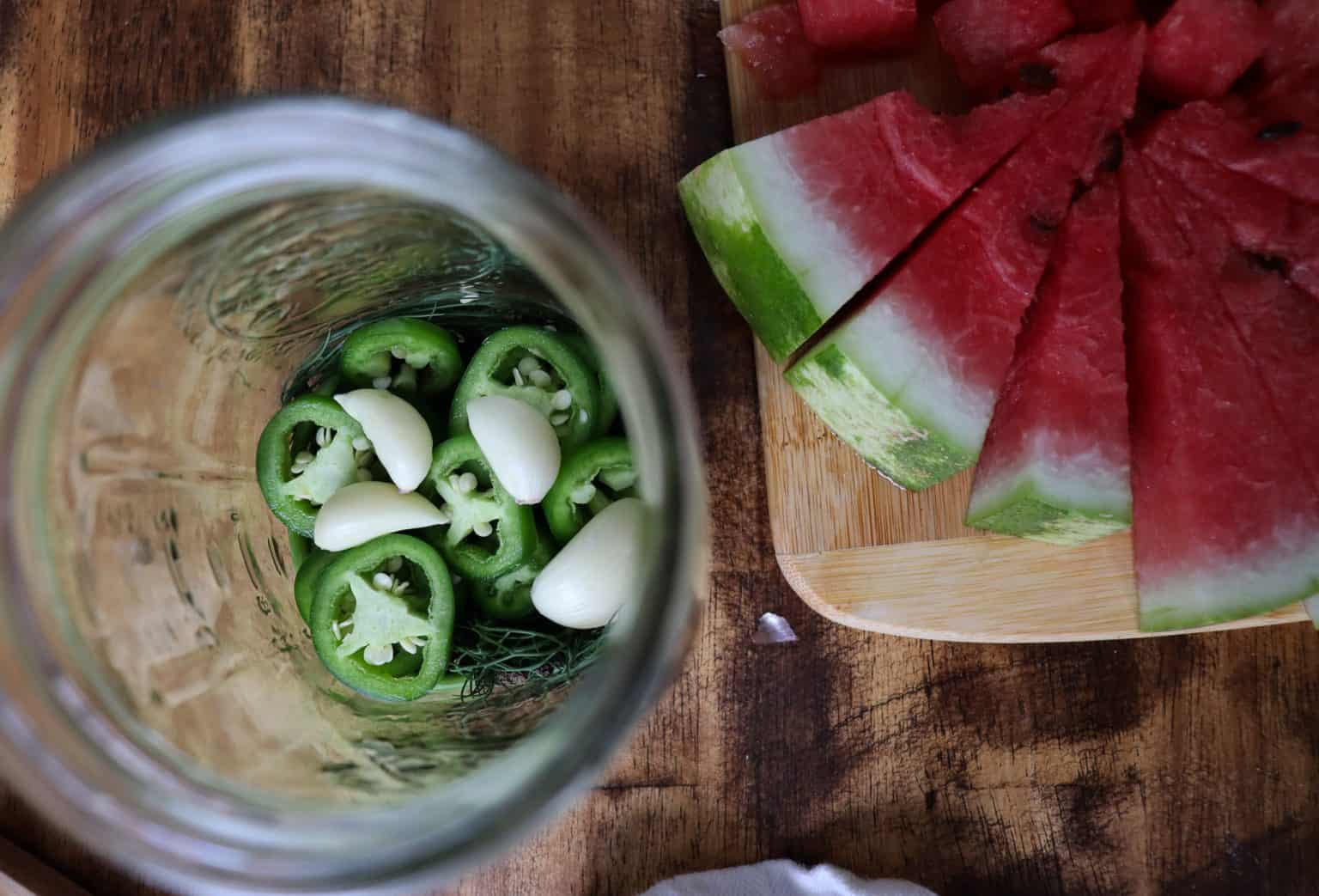 Pickled Watermelon Recipe - Tulips and Twill