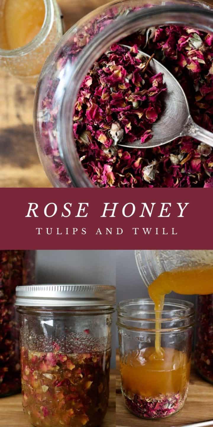 Rose Honey | Recipe and Uses - Tulips and Twill