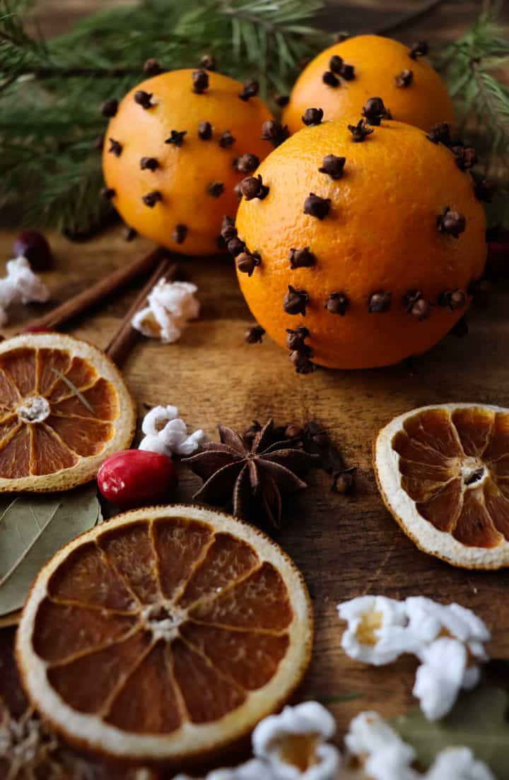 How to Make Orange Pomander Balls - Tulips and Twill