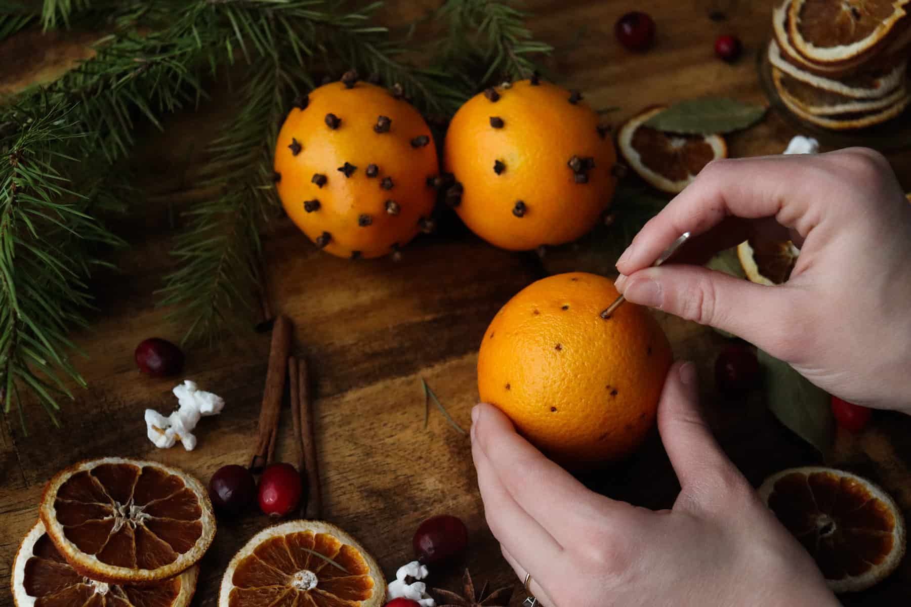 How to Make Orange Pomander Balls - Tulips and Twill