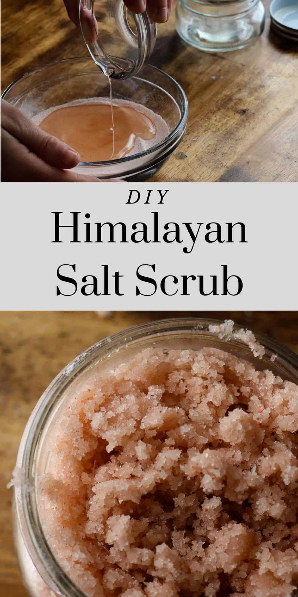 DIY Himalayan Salt Scrub - Tulips and Twill