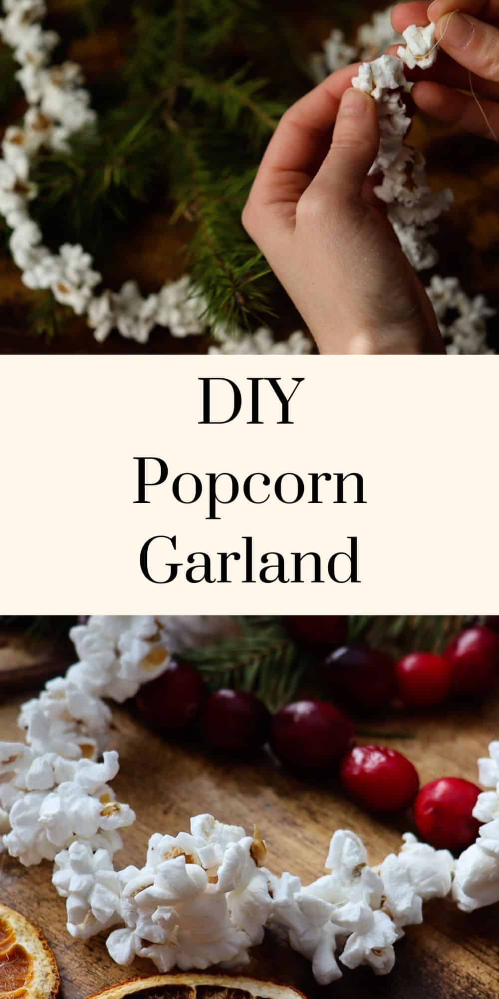 Handmade Popcorn Garland - Tulips and Twill