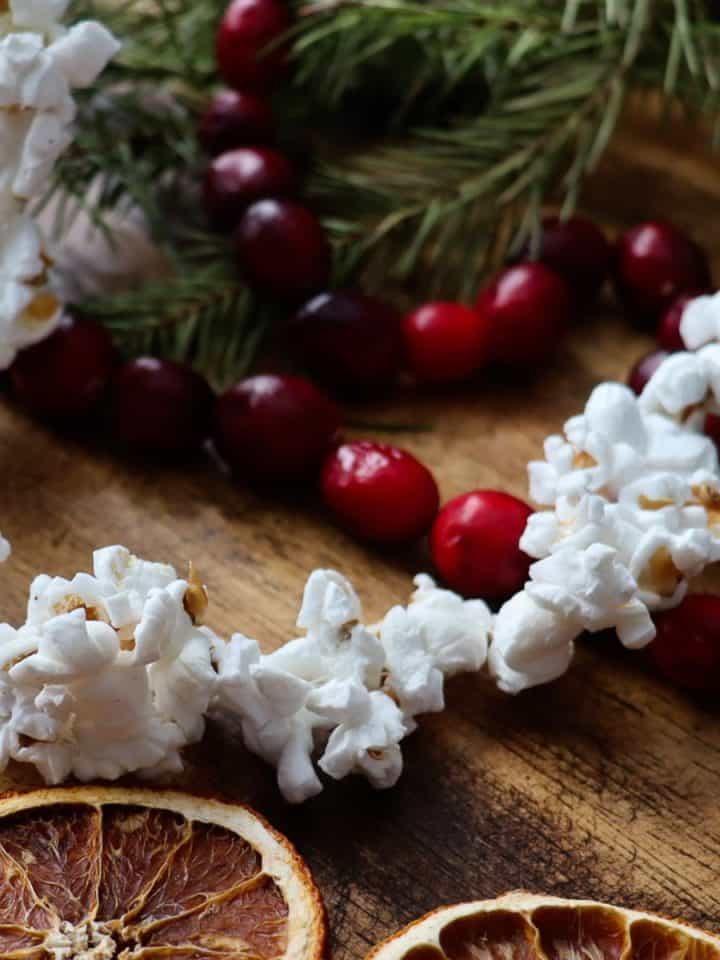Handmade Cranberry Garland - Tulips and Twill