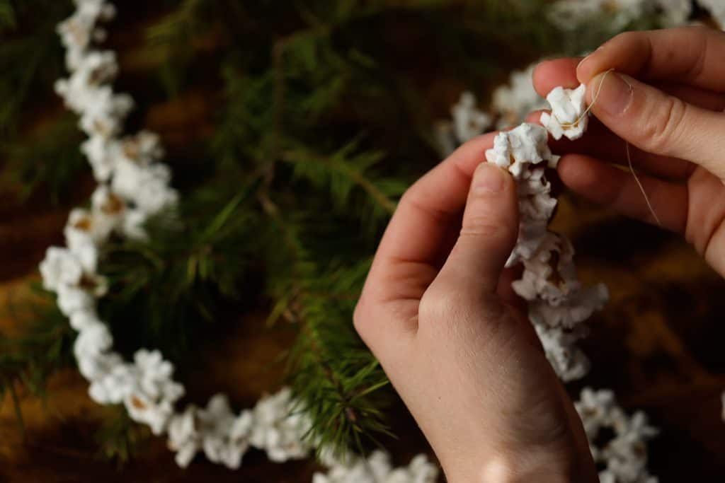 Handmade Popcorn Garland - Tulips and Twill