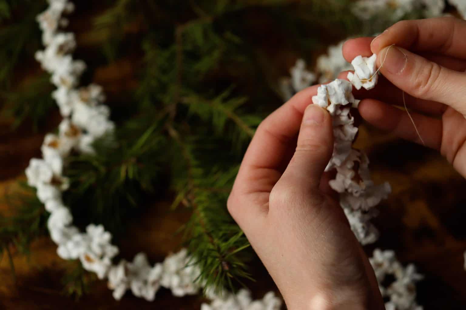 Handmade Popcorn Garland - Tulips and Twill
