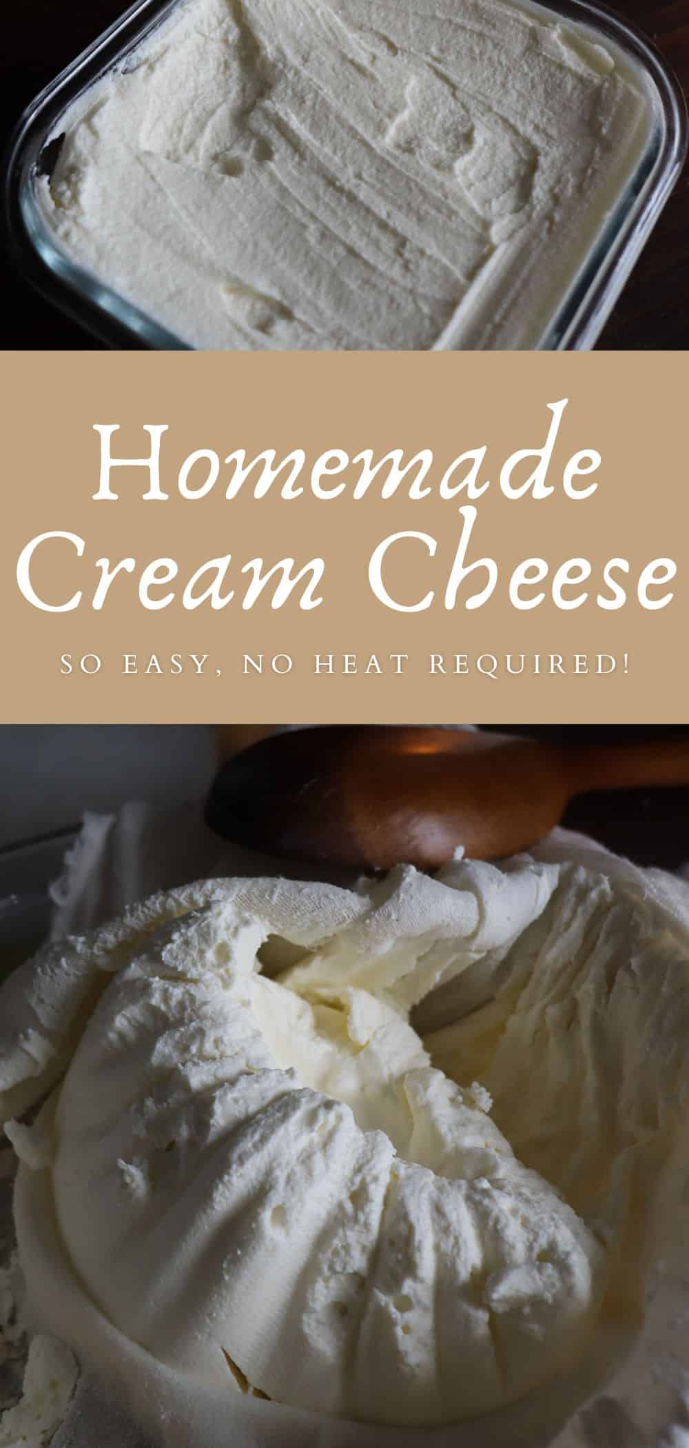 Homemade Cream Cheese - Tulips and Twill