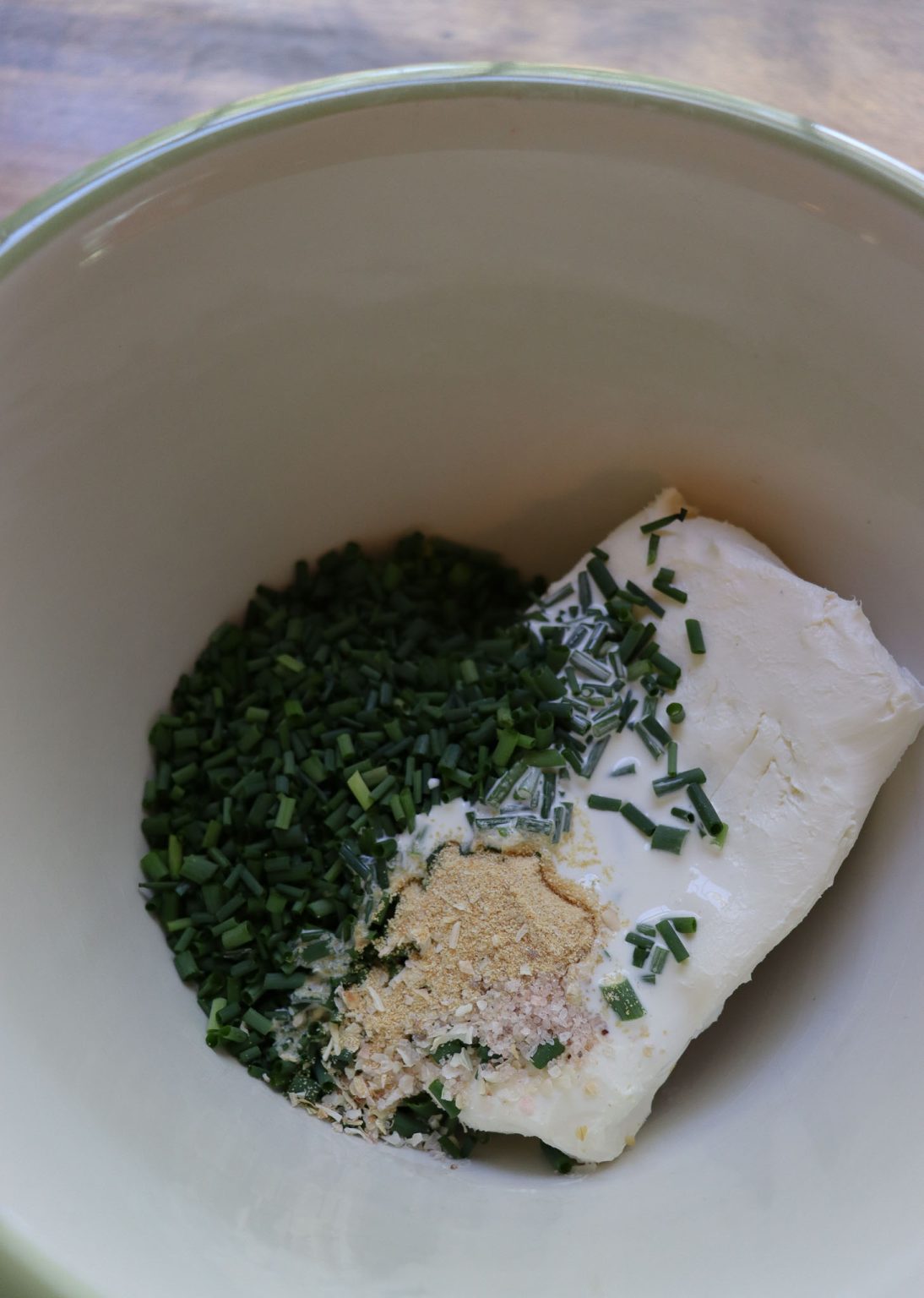 Chive and Onion Cream Cheese - Tulips and Twill